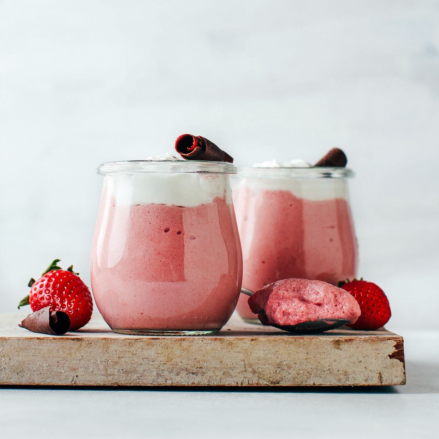 Strawberry Aquafaba Mousse Full Of Plants