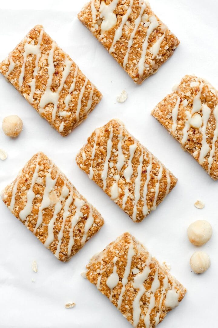 Vegan White Chocolate Macadamia Energy Bars