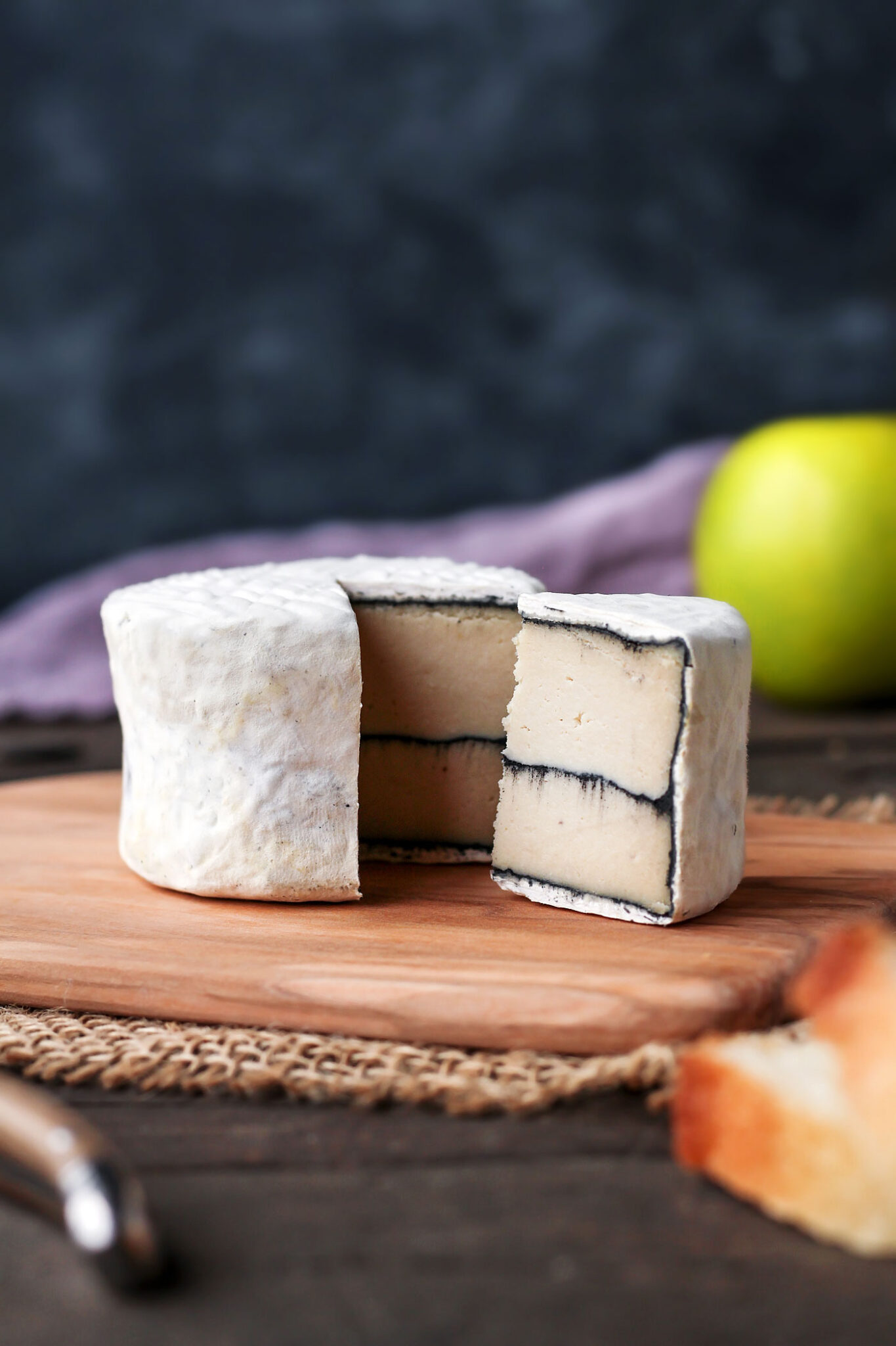 Vegan Ash-Ripened Camembert - Full of Plants