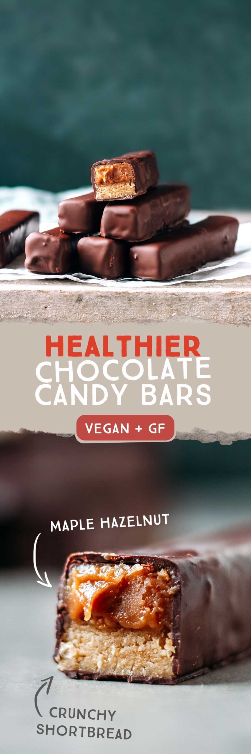 Healthier Chocolate Candy Bars (Vegan + GF) - Full of Plants