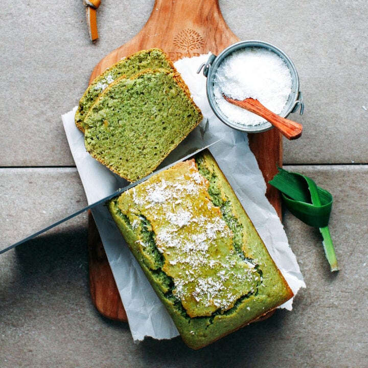 Pandan Coconut Bread (Vegan + GF) - Full of Plants