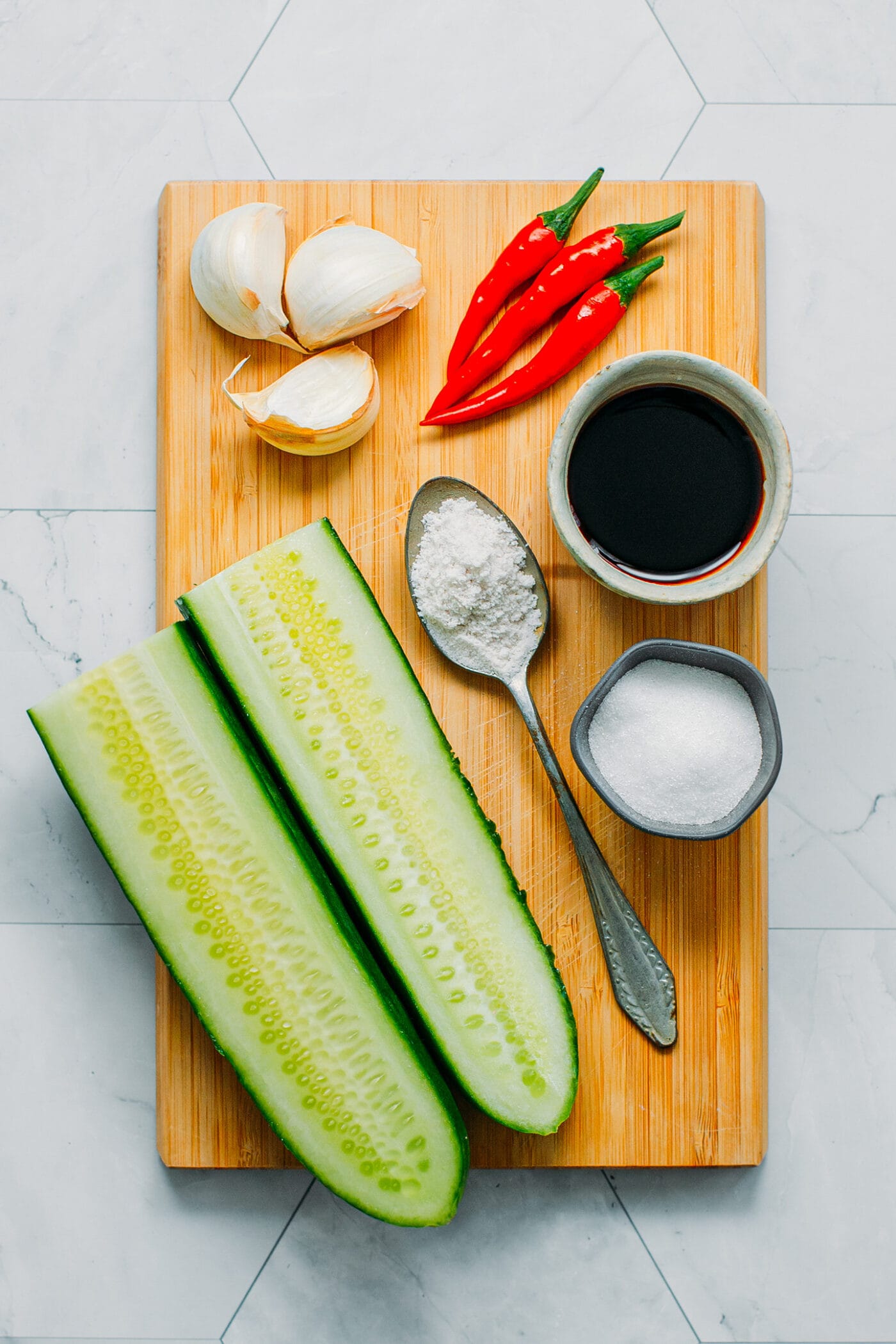 Spicy Pickled Cucumbers - Full of Plants