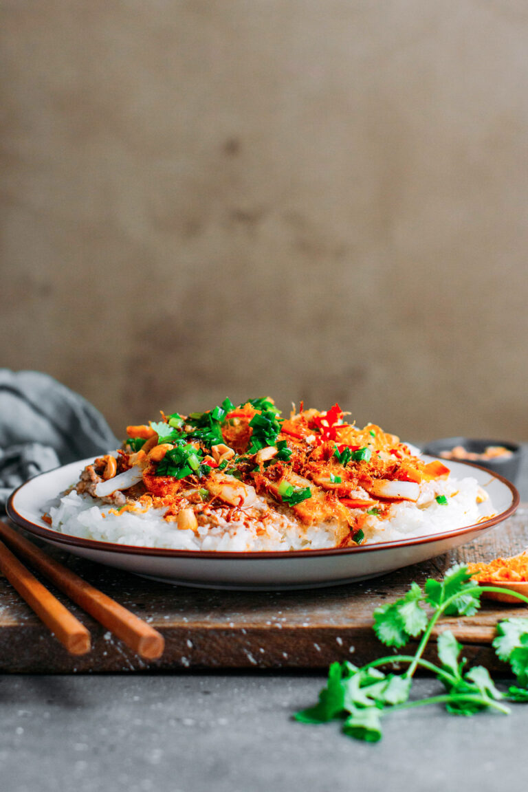 Vietnamese Sticky Rice (Xôi Mặn) - Full of Plants
