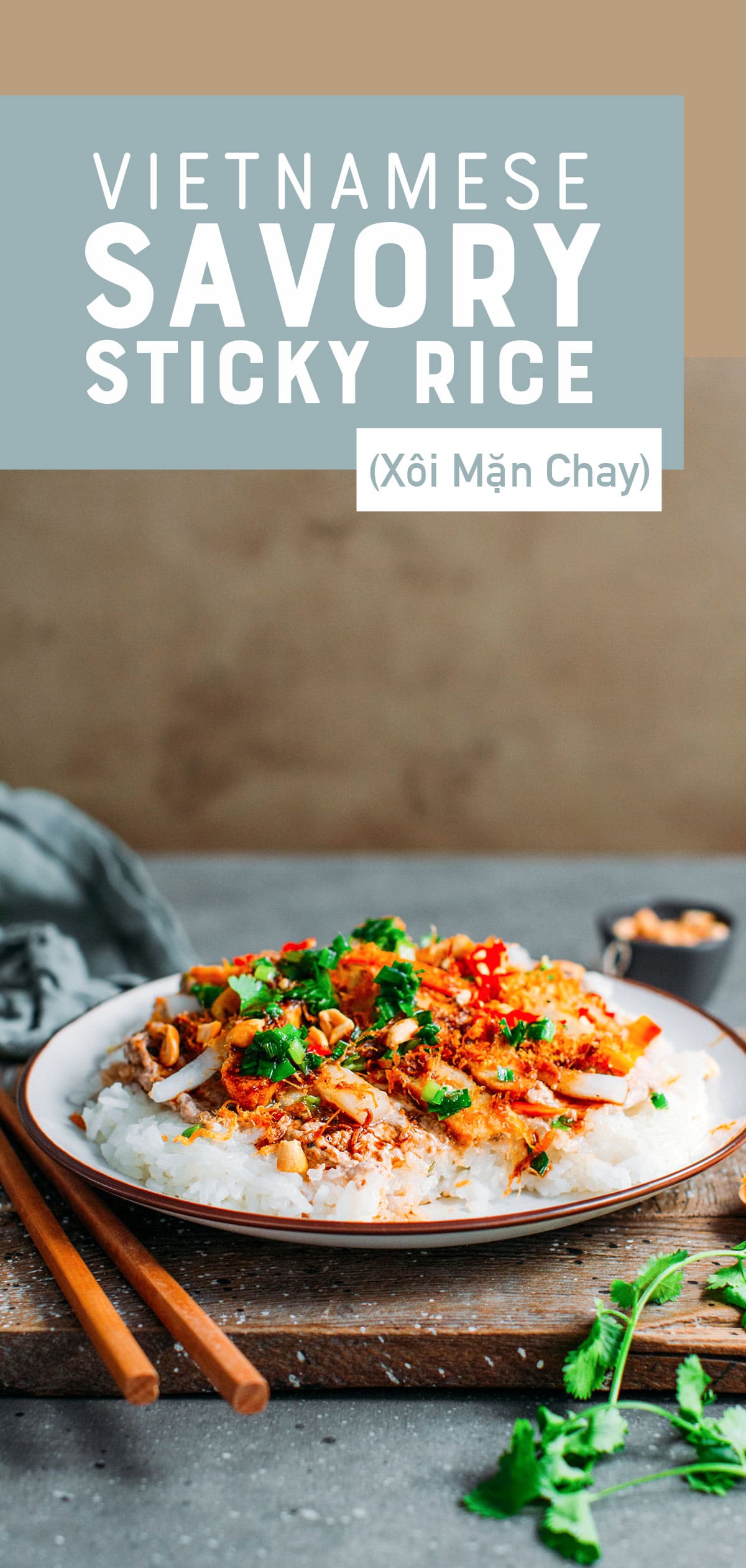 Vietnamese Sticky Rice (Xôi Mặn) - Full of Plants