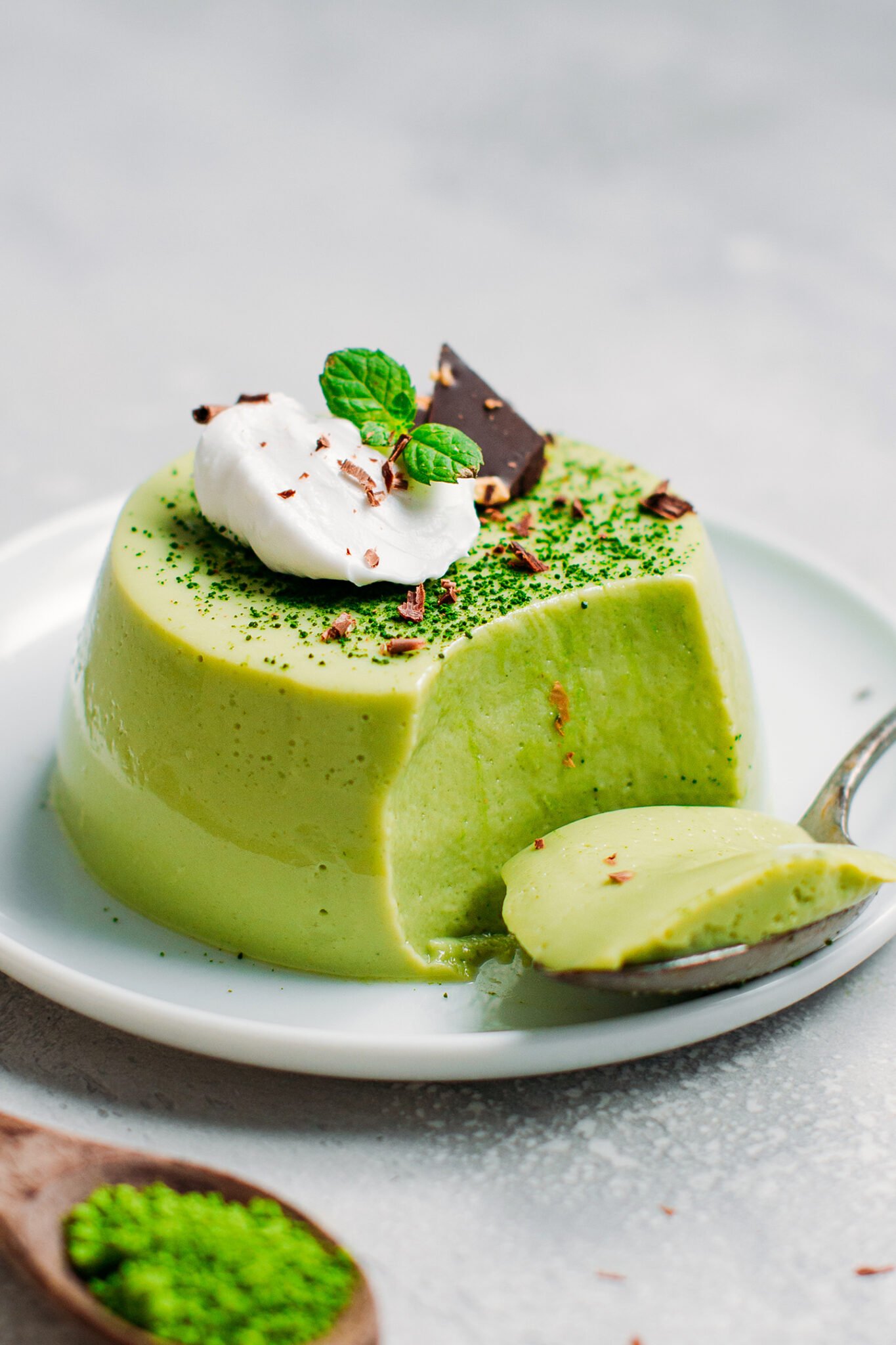 Vegan Matcha Panna Cotta - Full of Plants