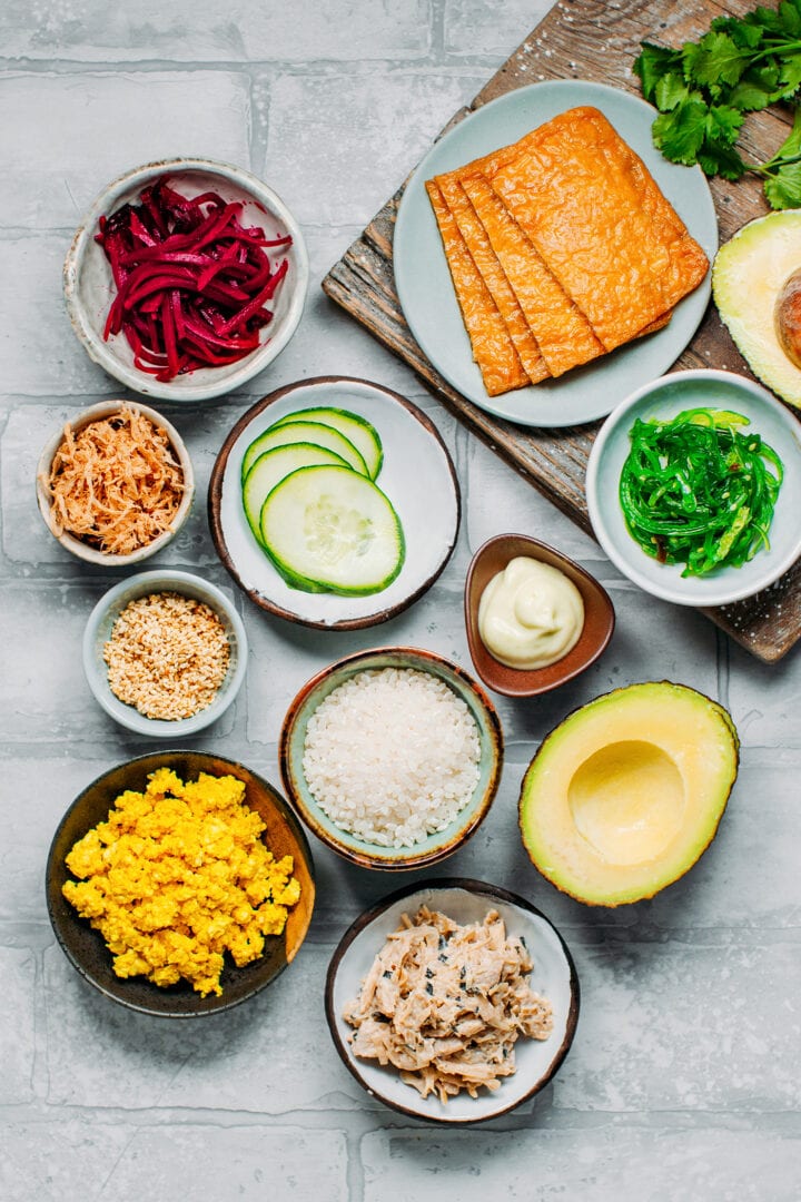 Vegan Inari Sushi - Full of Plants