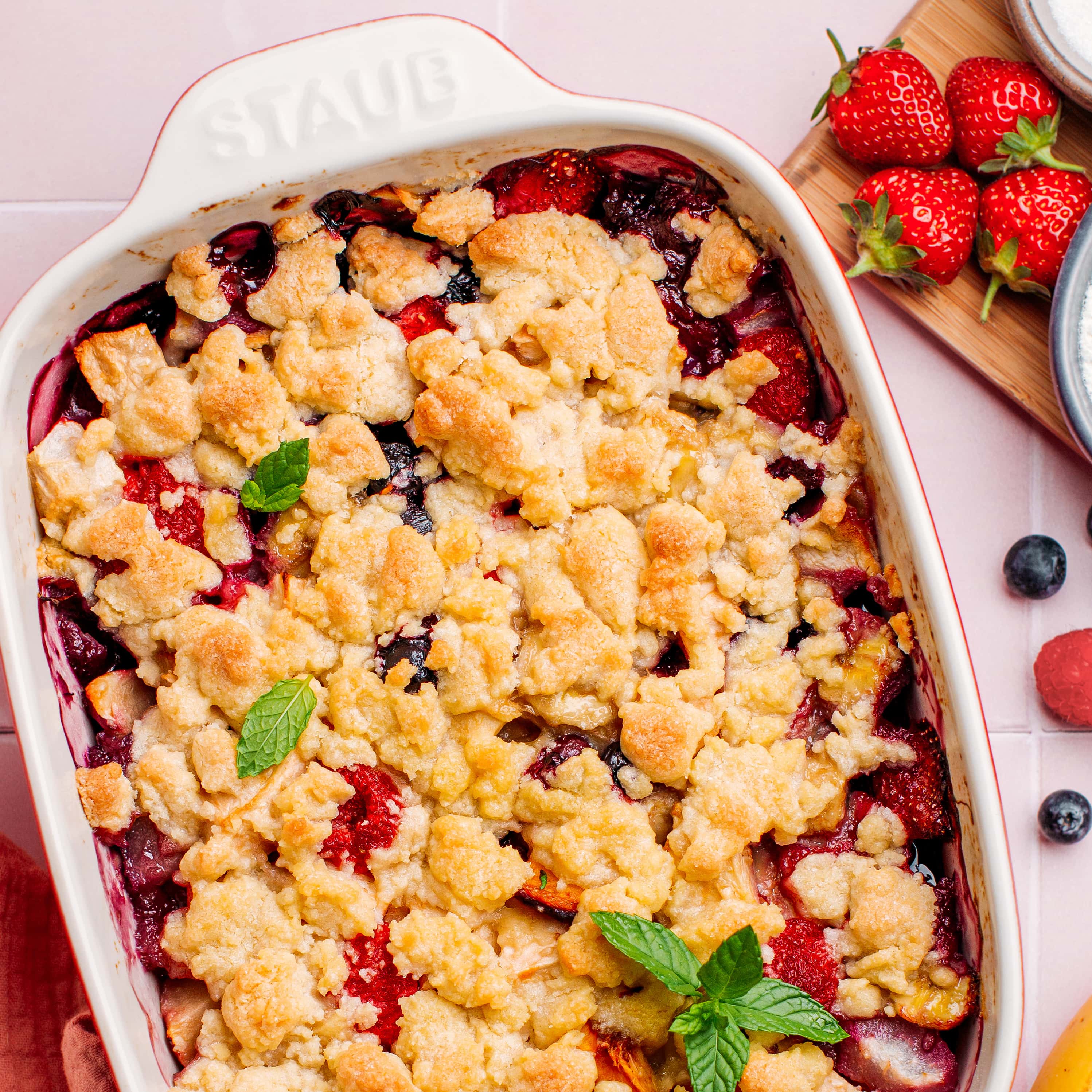 Easy Fruit Crumble - Full of Plants