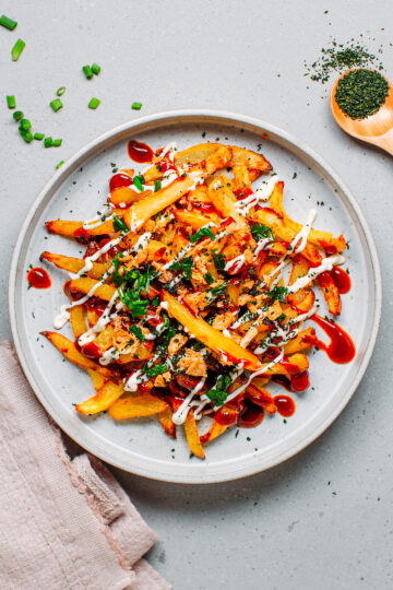 Okonomiyaki Fries - Full of Plants