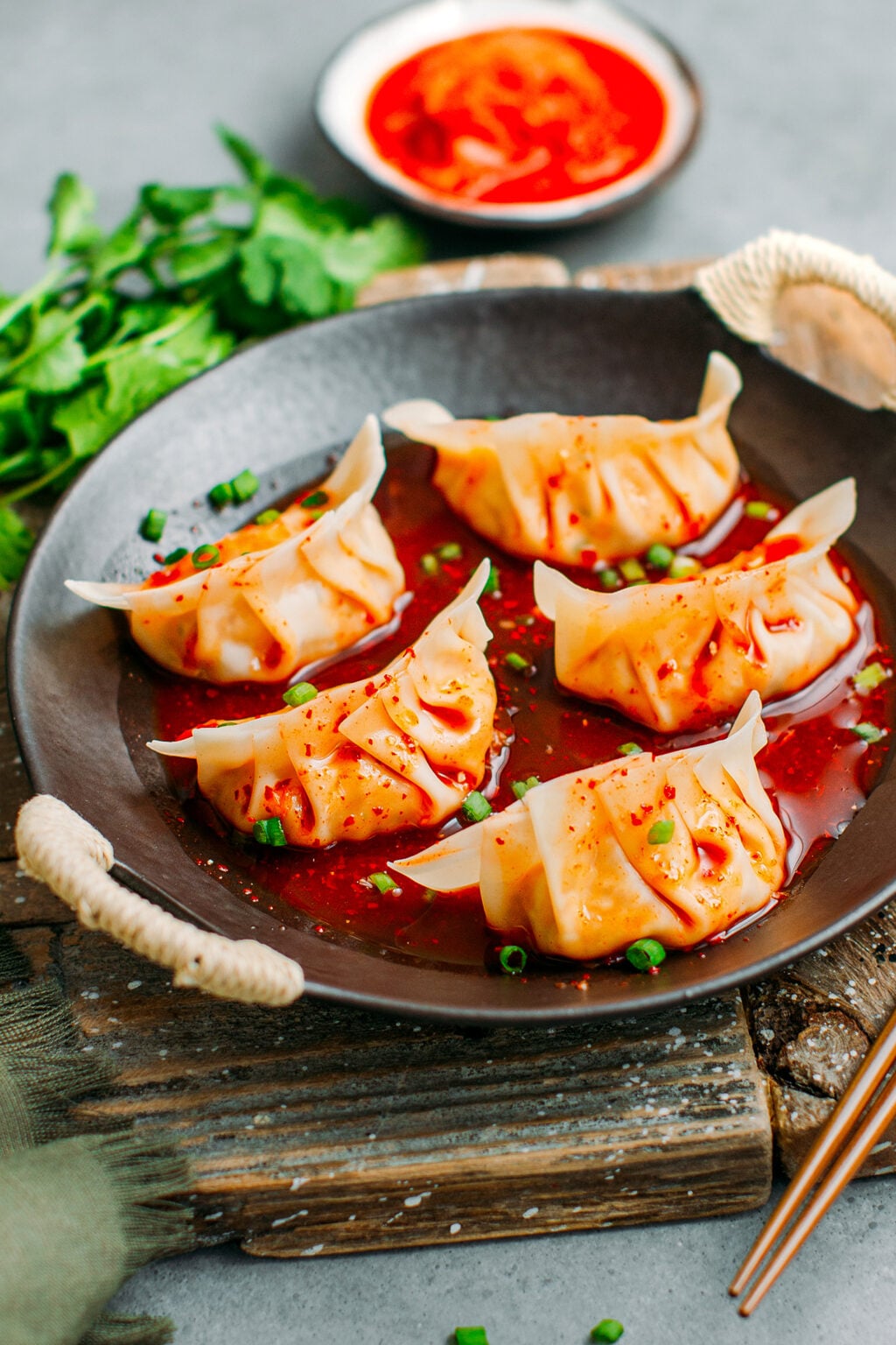 Vegan Kimchi Dumplings (Mandu) - Full of Plants