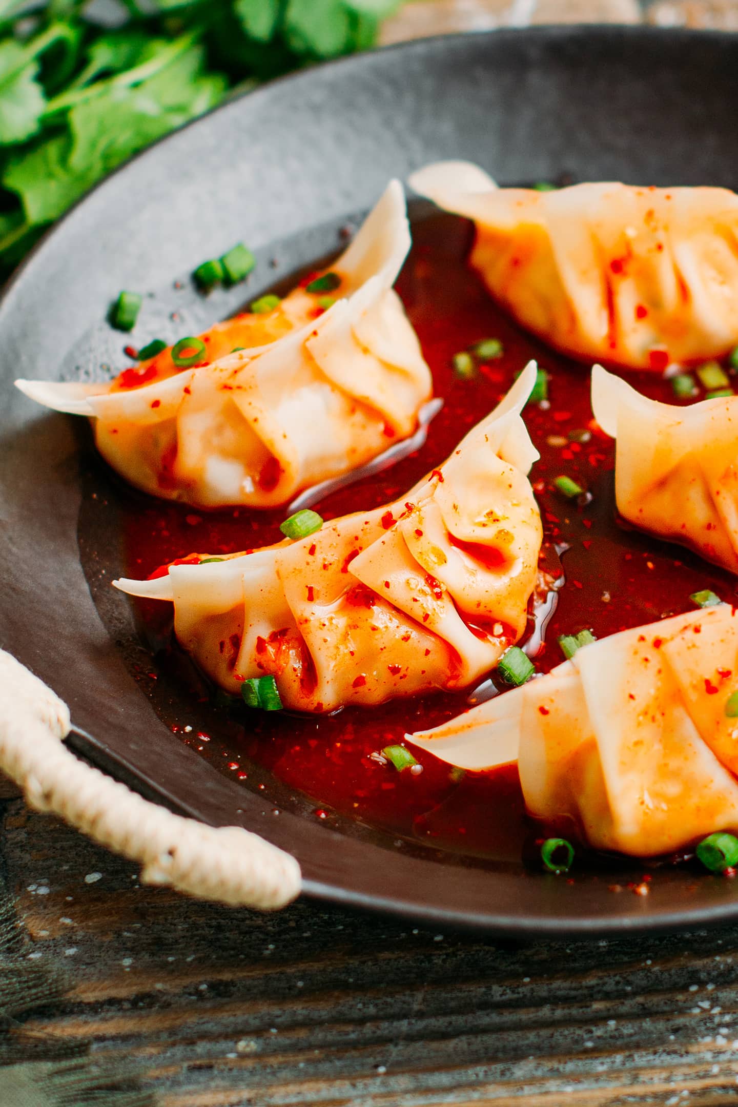 Vegan Kimchi Dumplings (Mandu) - Full of Plants