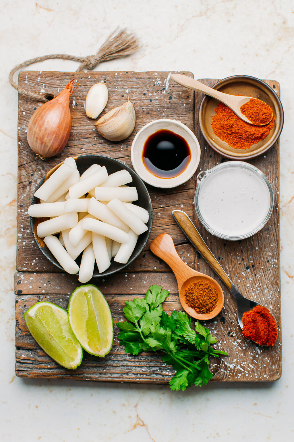 Easy Rice Cakes Red Curry - Full of Plants