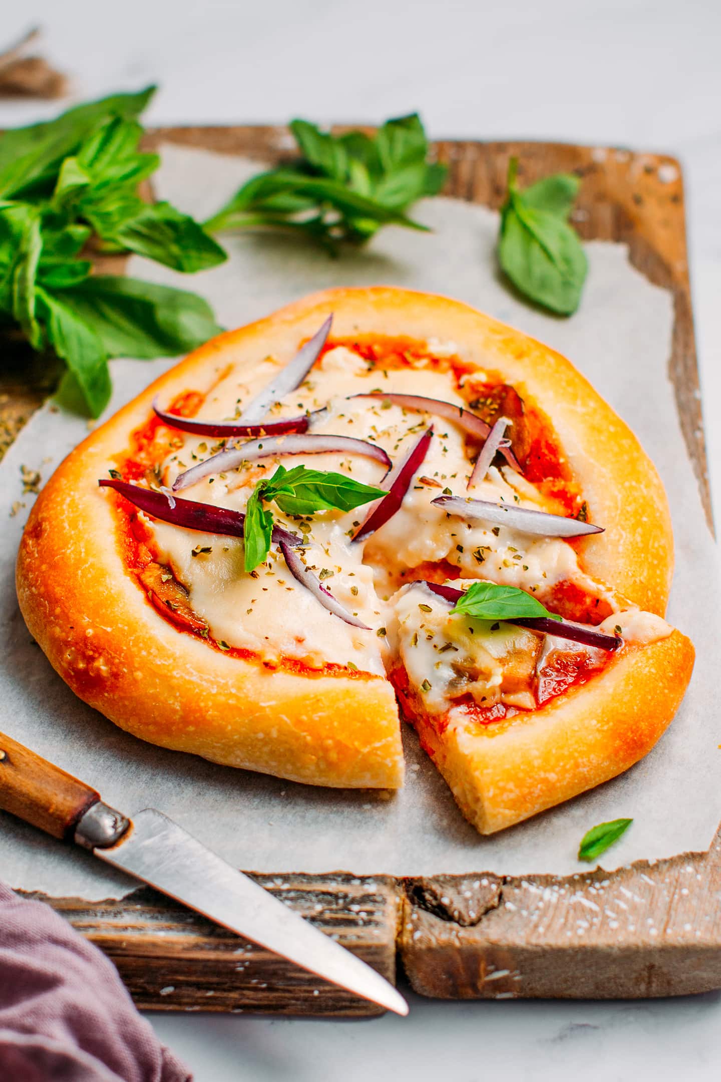 Vegan Freezer-Friendly Mini Pizzas - Full of Plants