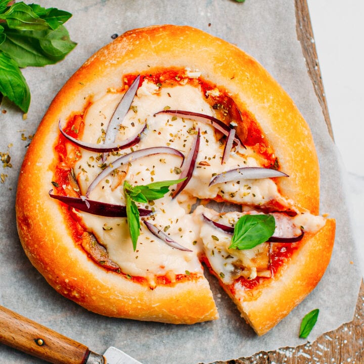 Vegan Freezer-Friendly Mini Pizzas - Full of Plants