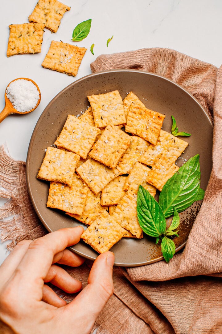 Easy Herb Crackers - Full of Plants