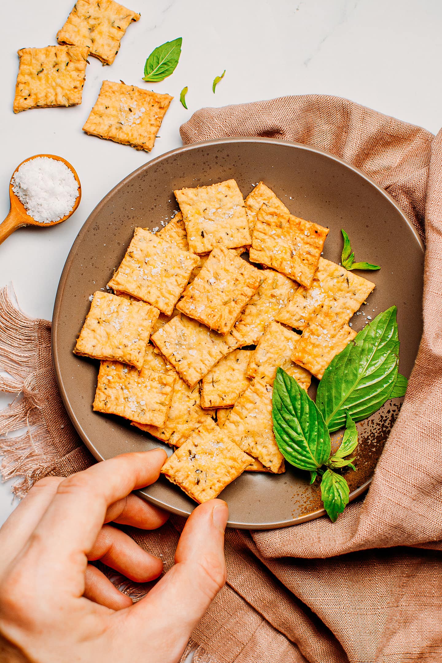 Easy Herb Crackers - Full of Plants