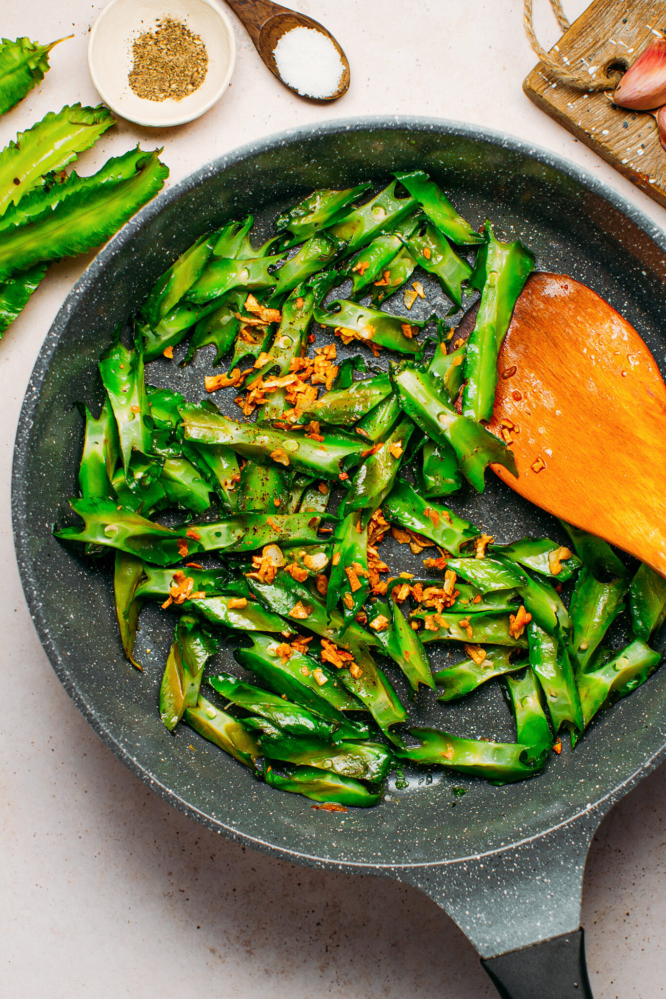 Garlic Winged Beans - Full of Plants