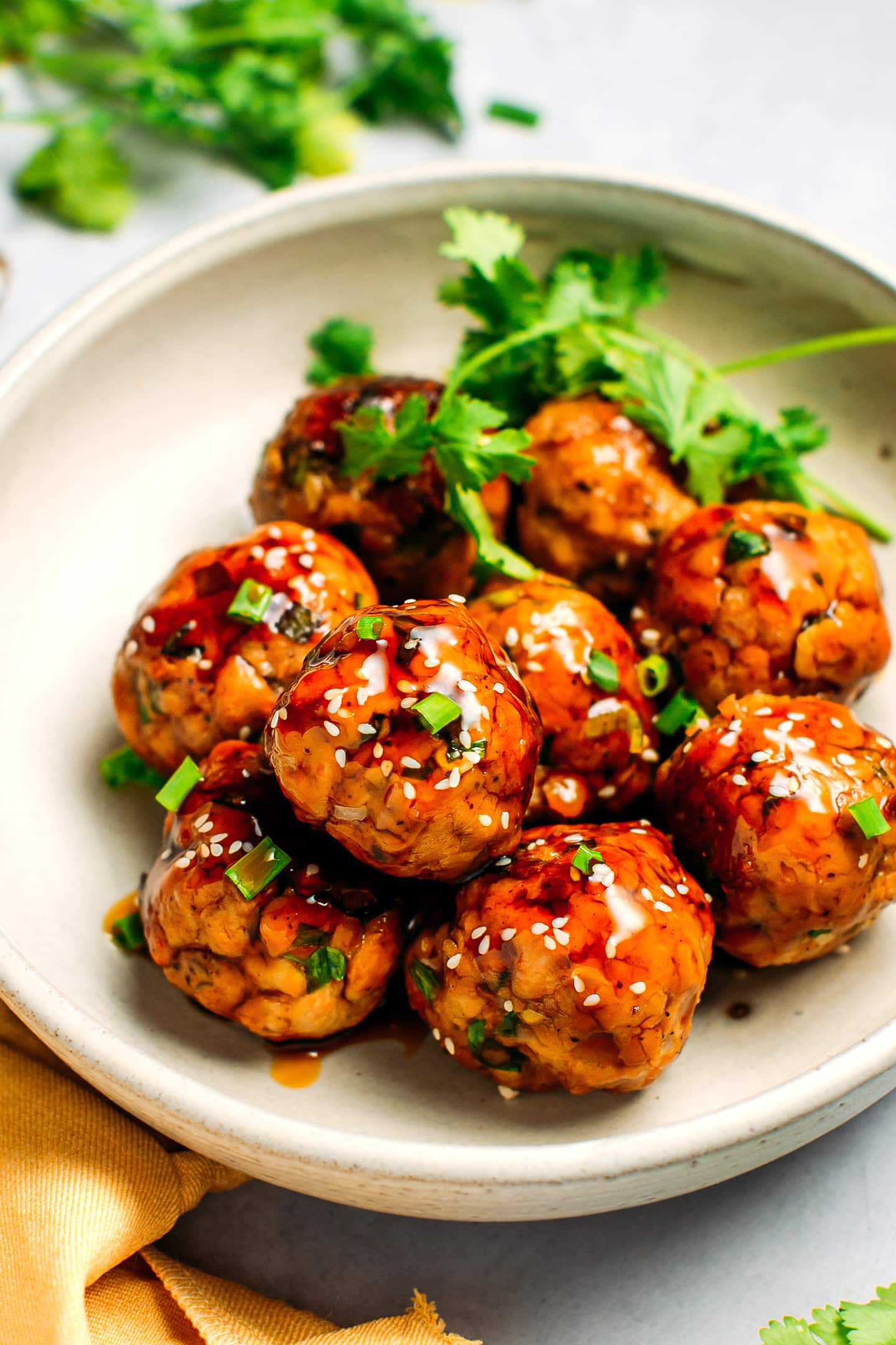 Vegan Tempeh Meatballs - Full of Plants