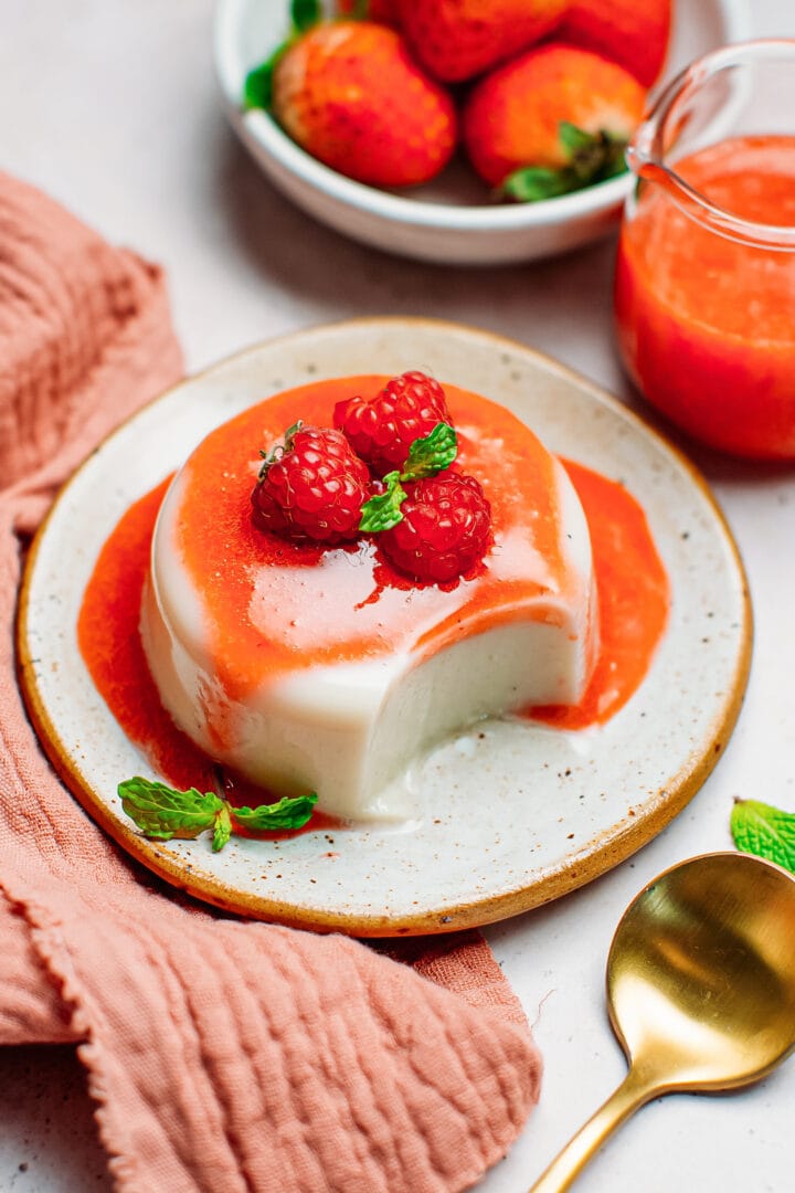 Creamy Vegan Panna Cotta - Full of Plants