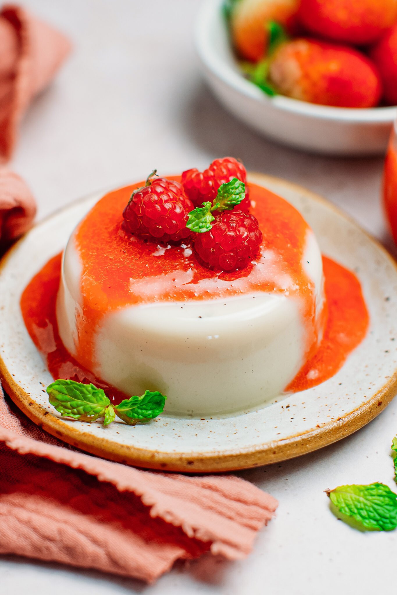 Creamy Vegan Panna Cotta - Full of Plants