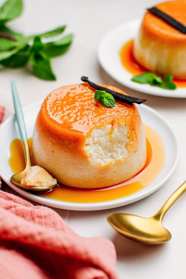 Semolina Pudding (with Caramel!) - Full of Plants