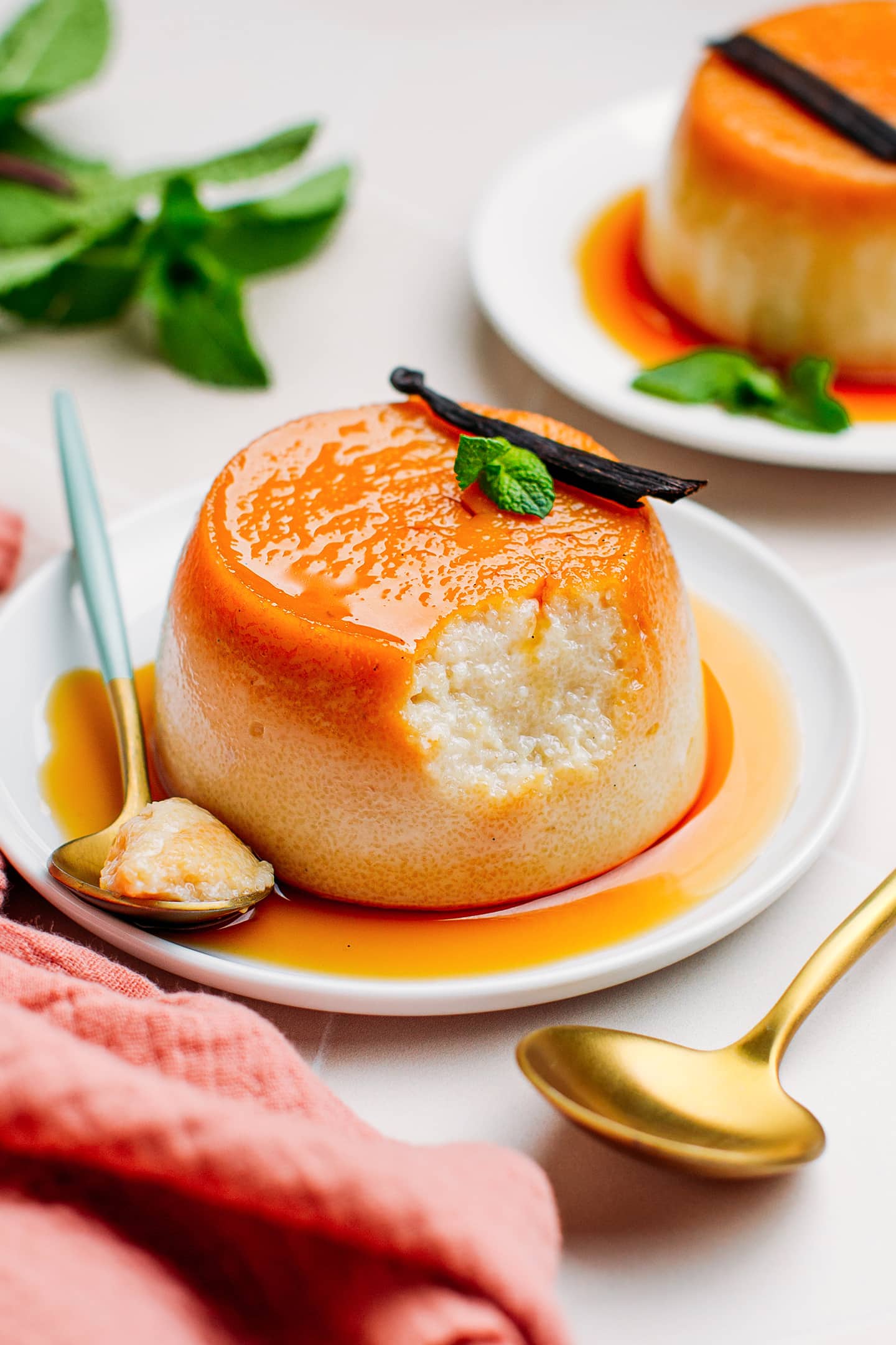 Semolina Pudding (with Caramel!) - Full of Plants