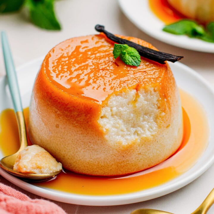 Semolina Pudding (with Caramel!) - Full of Plants