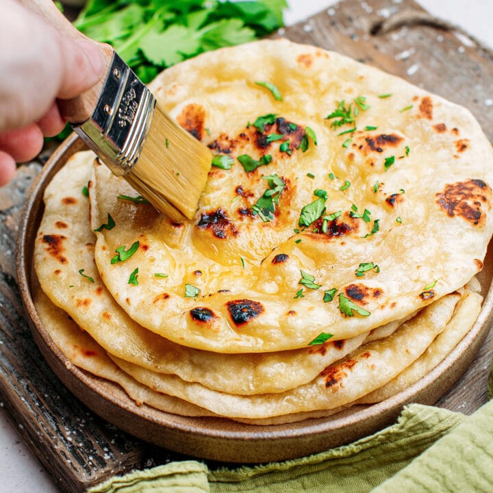 Homemade Naan Bread (Restaurant-Style!) - Full of Plants