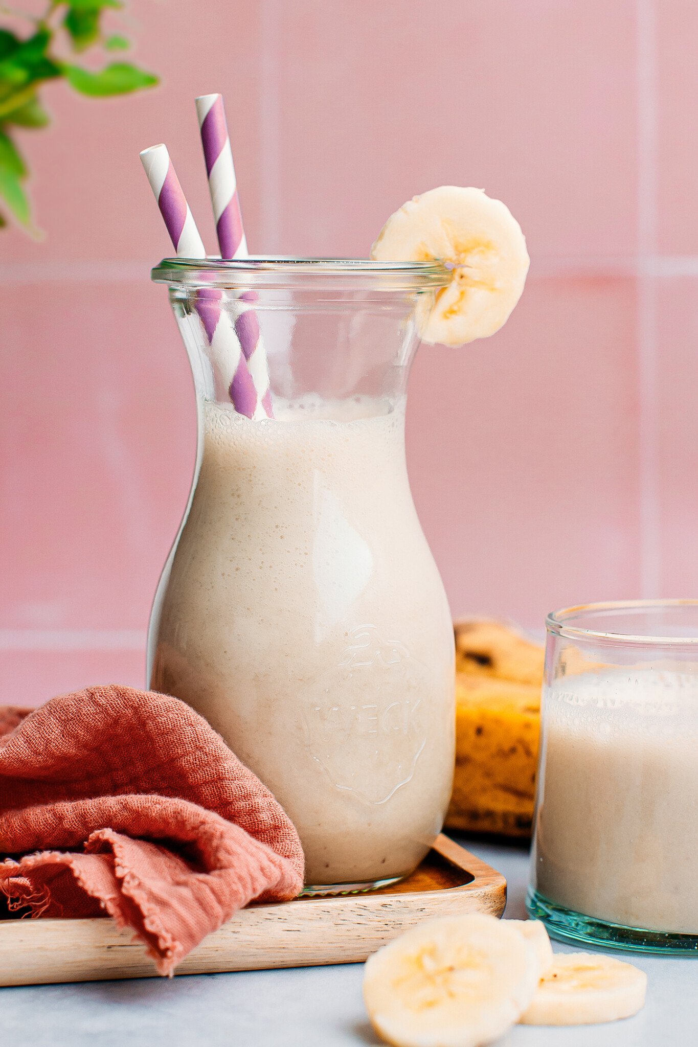Creamy Banana Milk (Korean-Inspired!) - Full of Plants