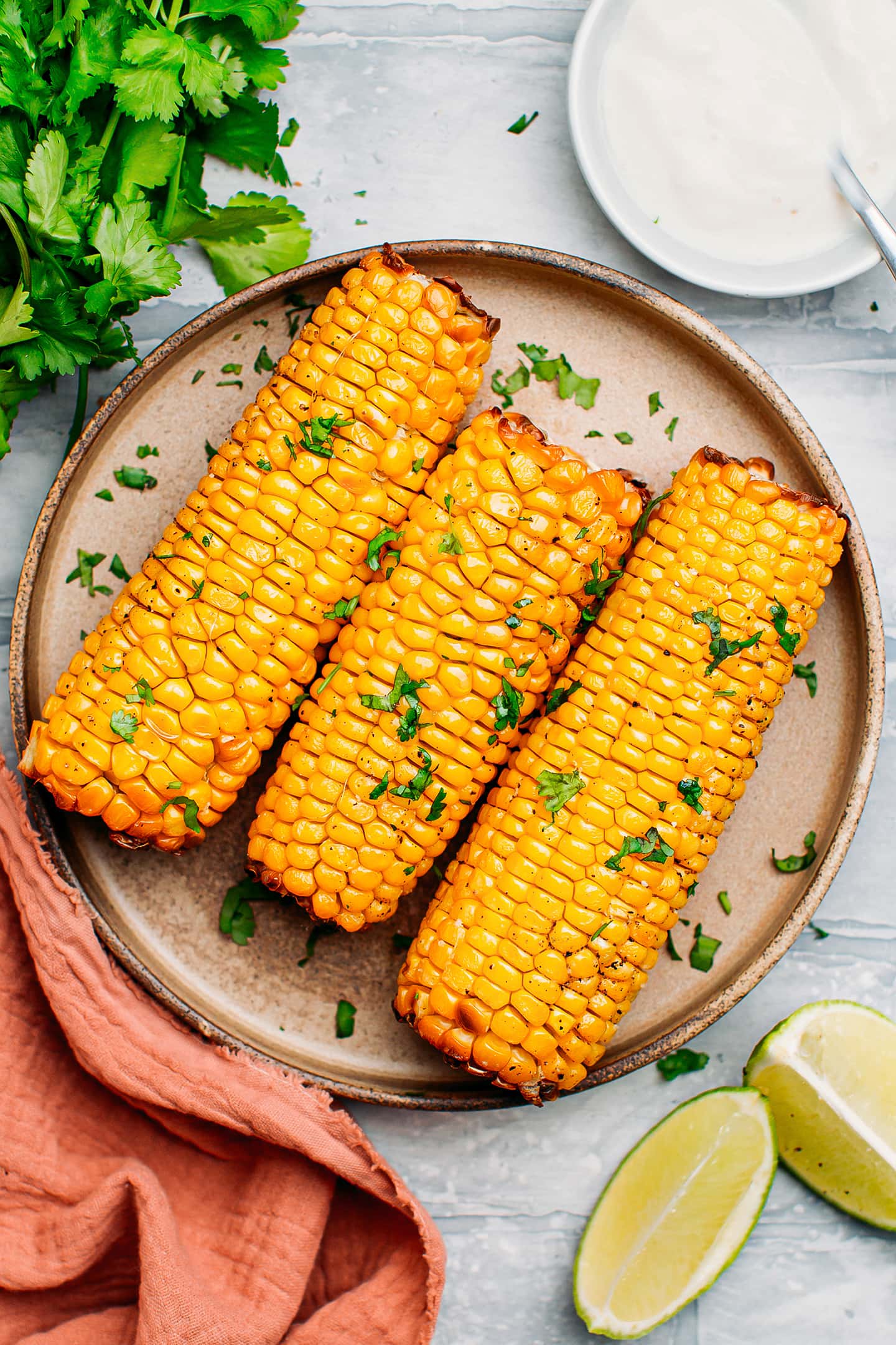 Perfect Air Fryer Corn on the Cob - Full of Plants