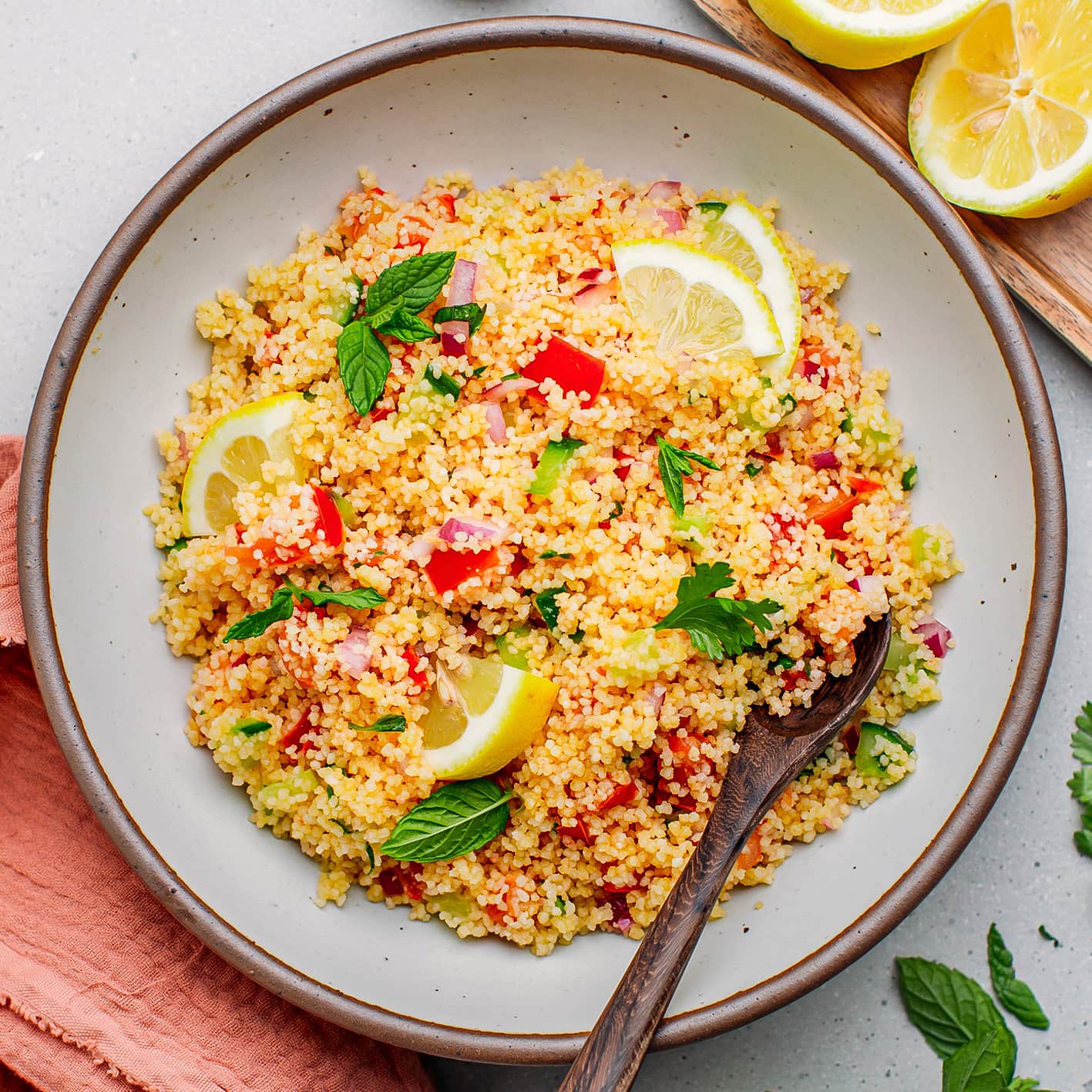 Fresh Couscous Salad - Full of Plants