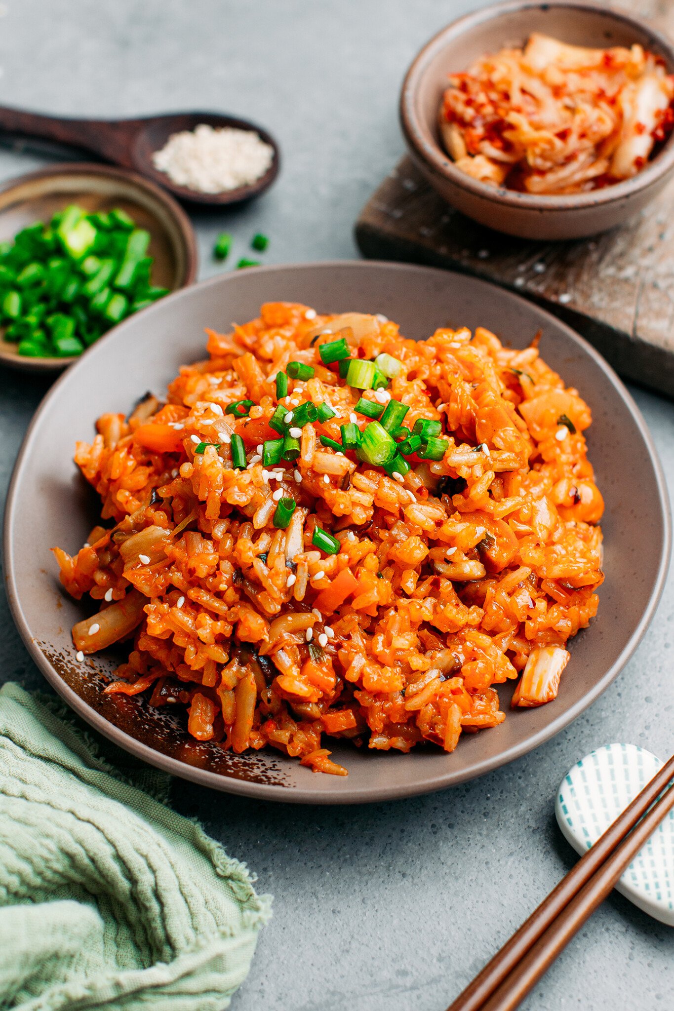 Kimchi Fried Rice - Full of Plants