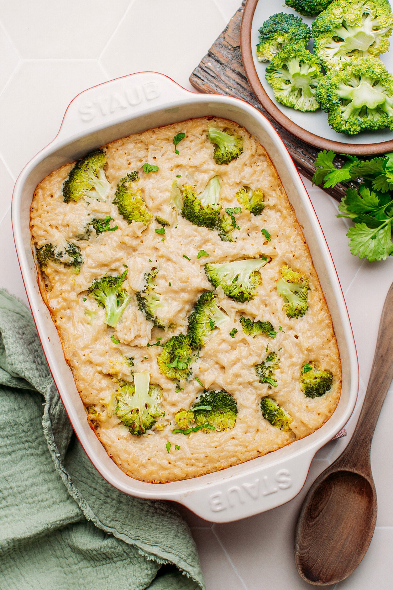 Vegan Broccoli Rice Casserole - Full of Plants