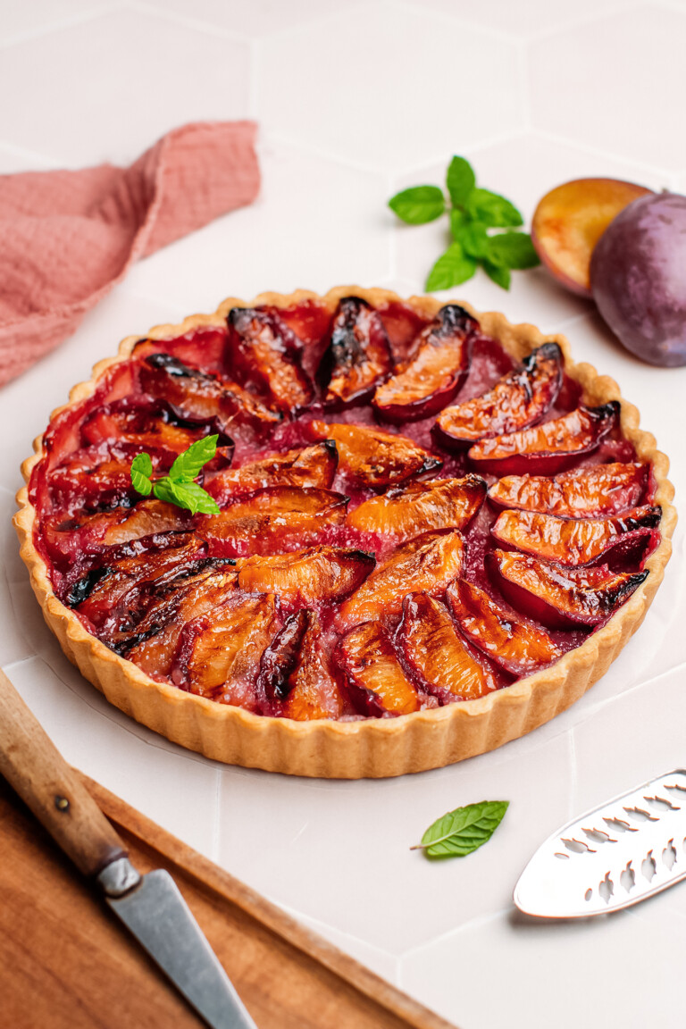 Easy Plum Tart - Full of Plants
