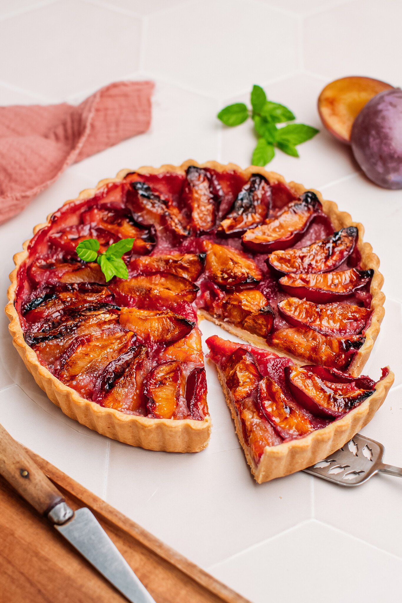 Easy Plum Tart - Full of Plants