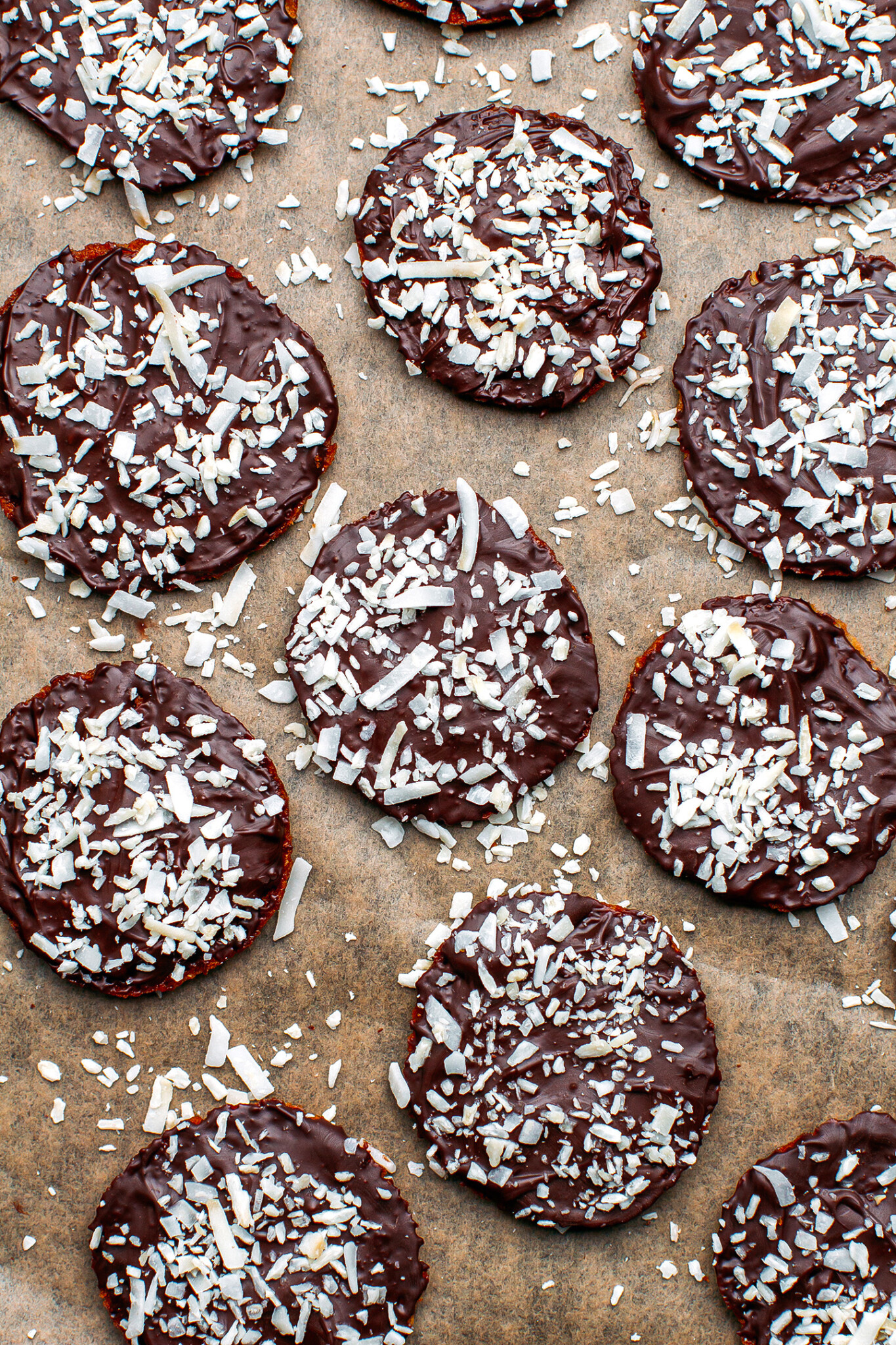 Chocolate Coconut Cookie Thins - Full of Plants