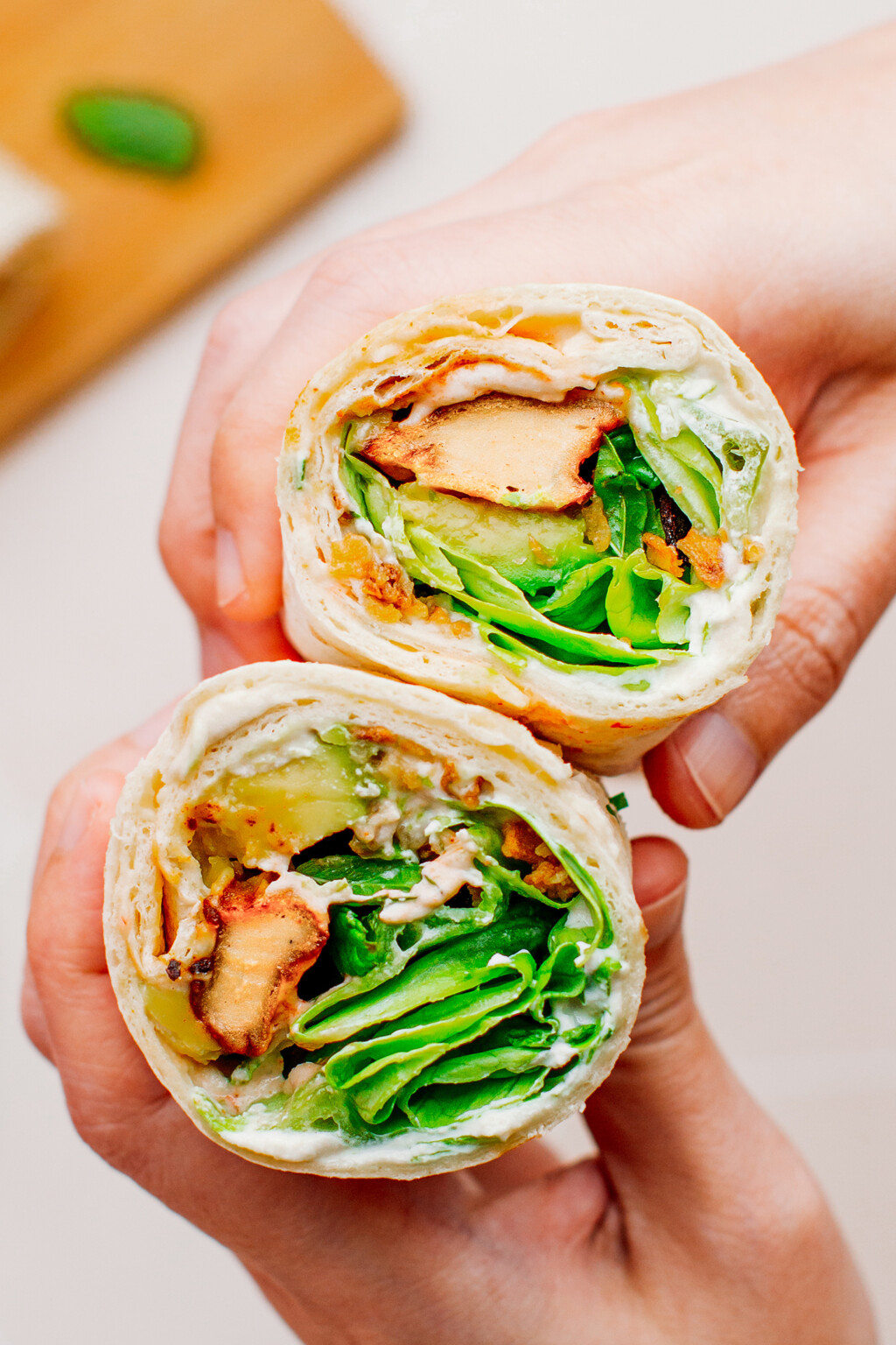Vegan Chicken Wraps - Full of Plants