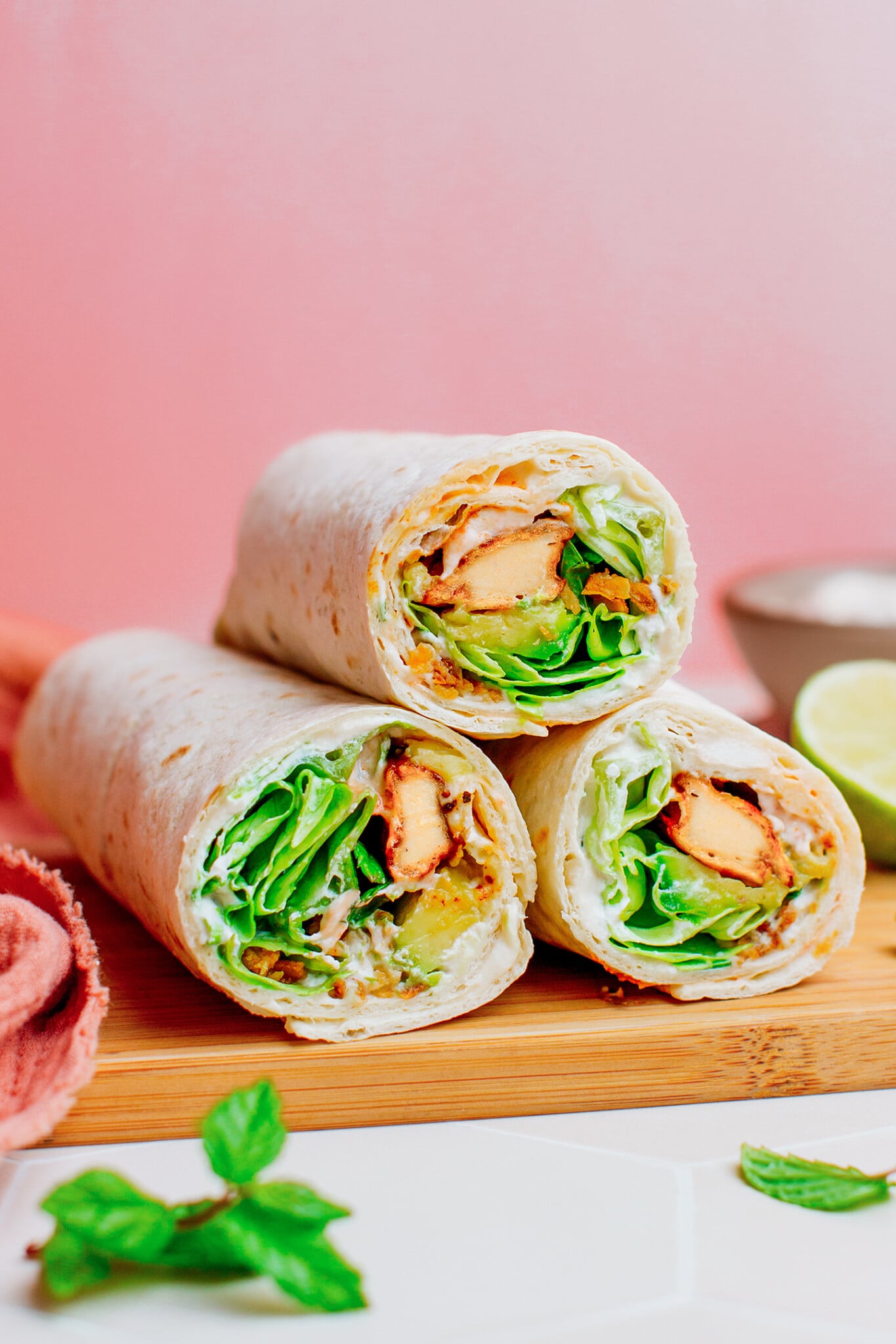 Vegan Chicken Wraps - Full of Plants
