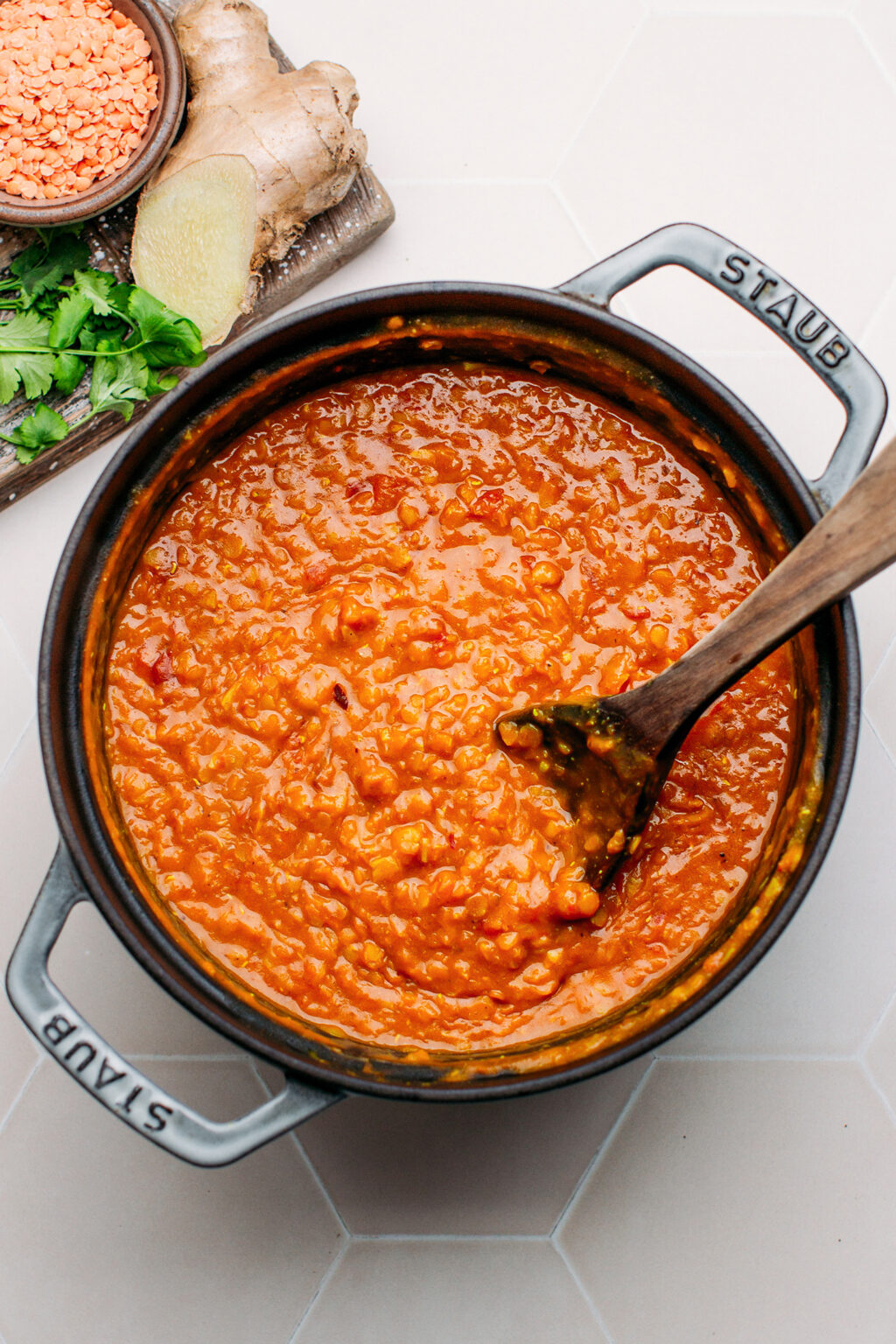 Vegan Red Lentil Curry - Full of Plants