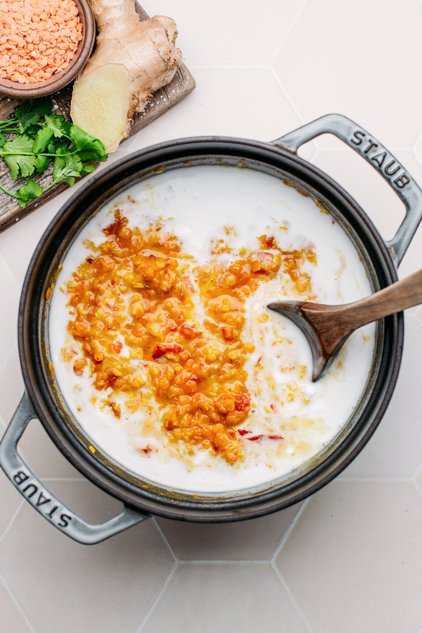 Vegan Red Lentil Curry - Full of Plants