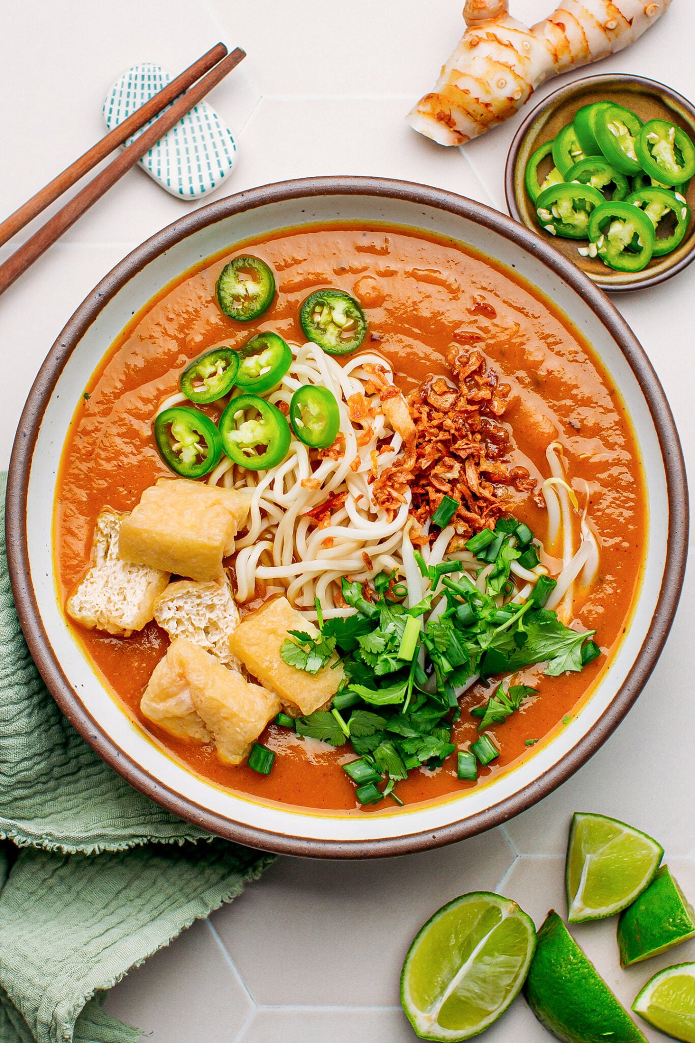 Vegan Mee Rebus (Malay Noodles in Sweet Potato Gravy) - Full of Plants