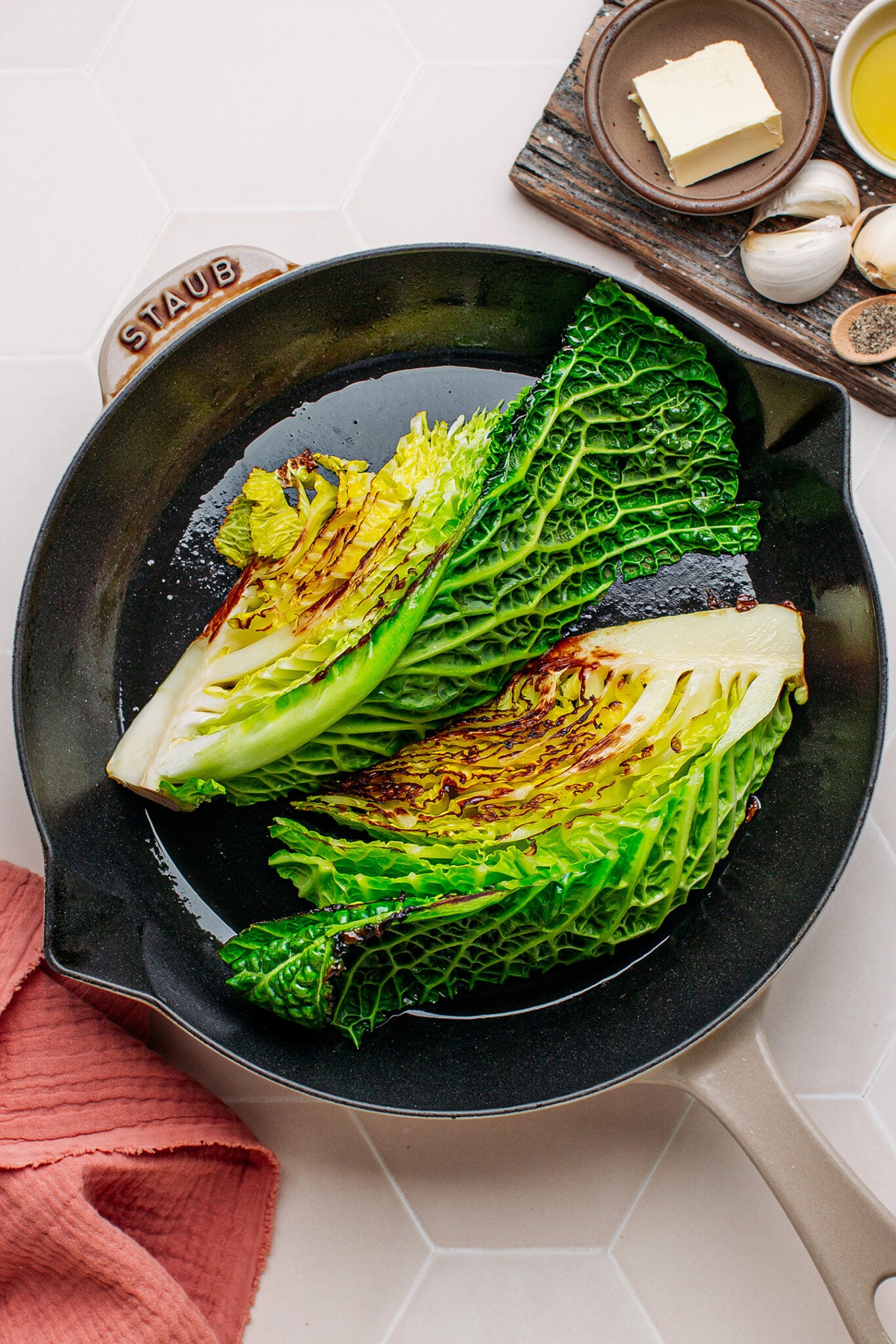 Braised Savoy Cabbage - Full of Plants
