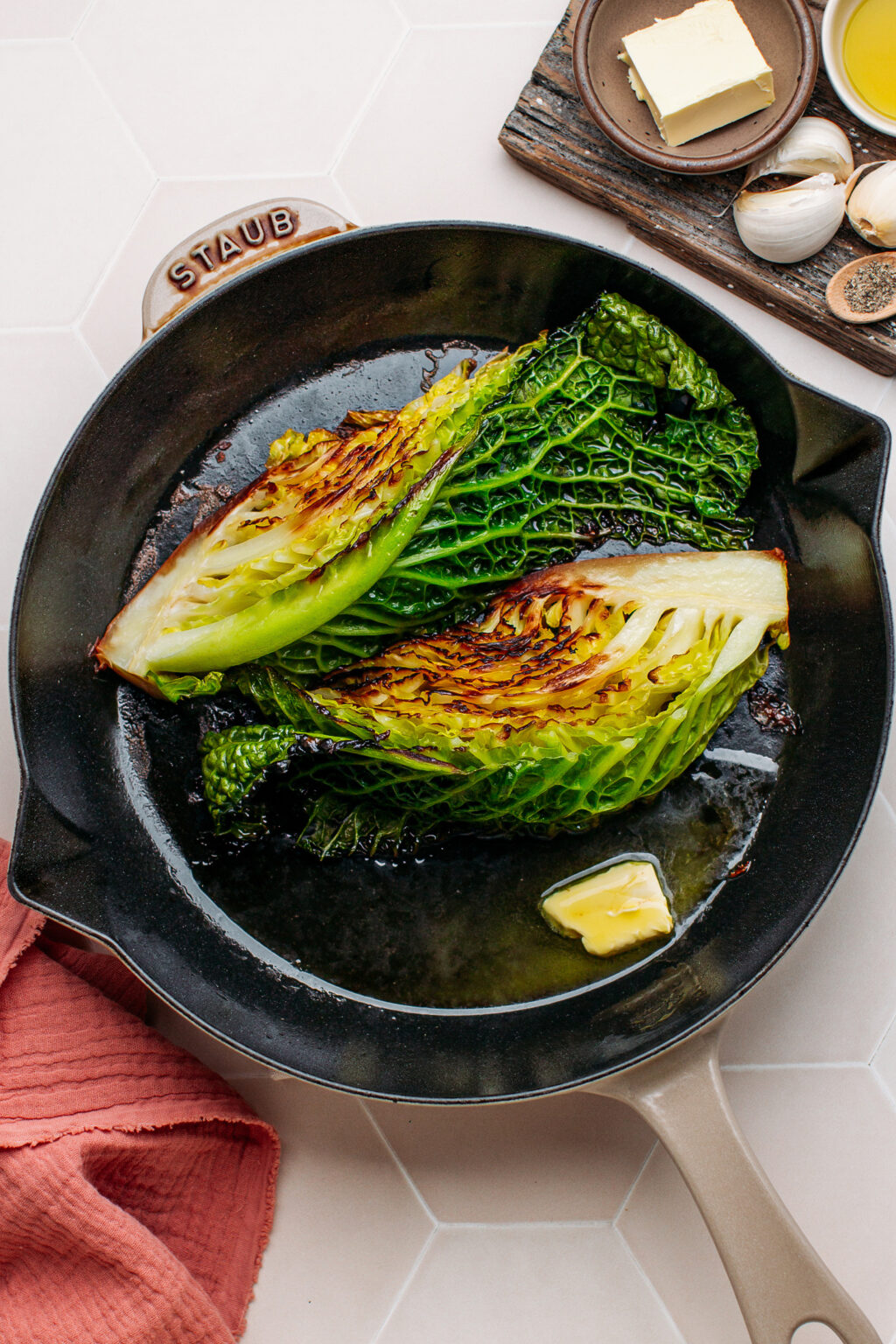 Braised Savoy Cabbage - Full of Plants