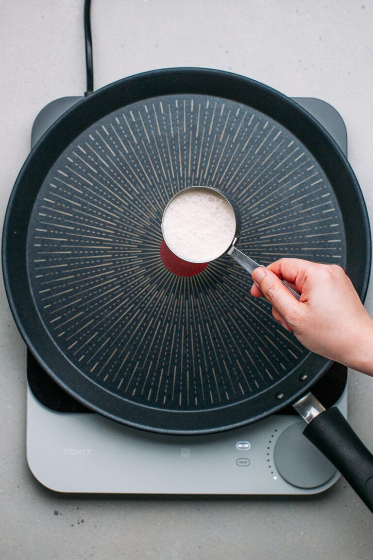 Banh Bo Nuong (Vietnamese Coconut Pancakes) - Full of Plants