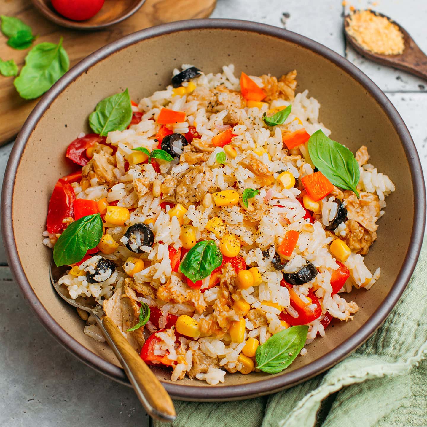 Vegan Rice Salad - Full of Plants