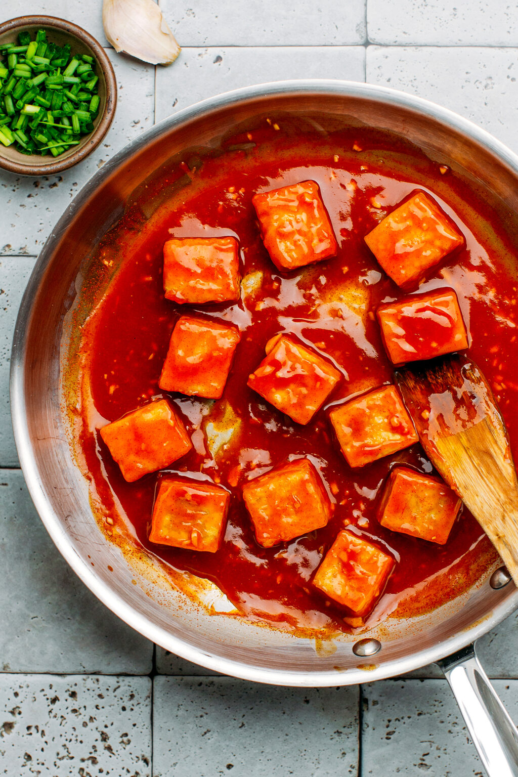 Sweet & Spicy Gochujang Tofu - Full of Plants