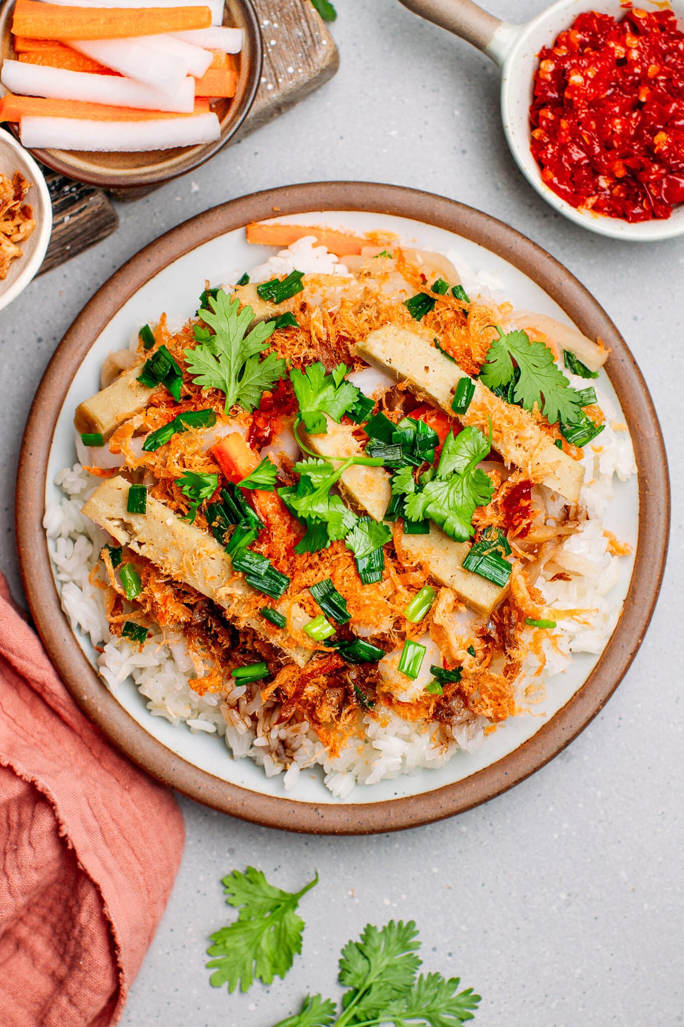 Vietnamese Sticky Rice (Xôi Mặn) - Full of Plants