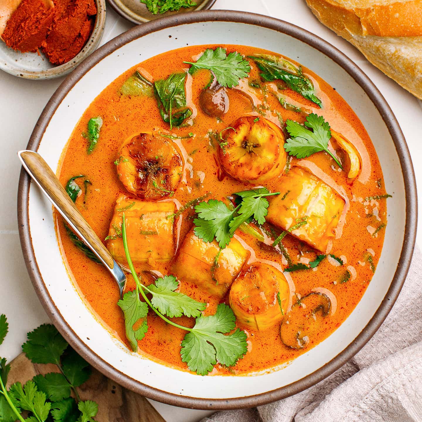 Easy Plantain Curry - Full of Plants