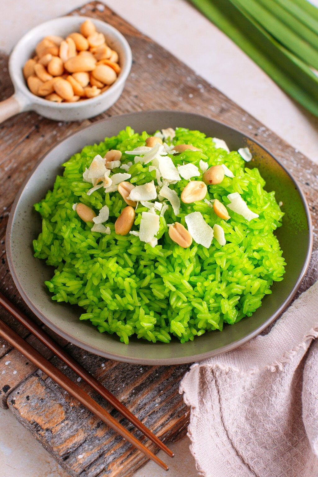 Pandan Sticky Rice (Xôi Lá Dứa) - Full of Plants