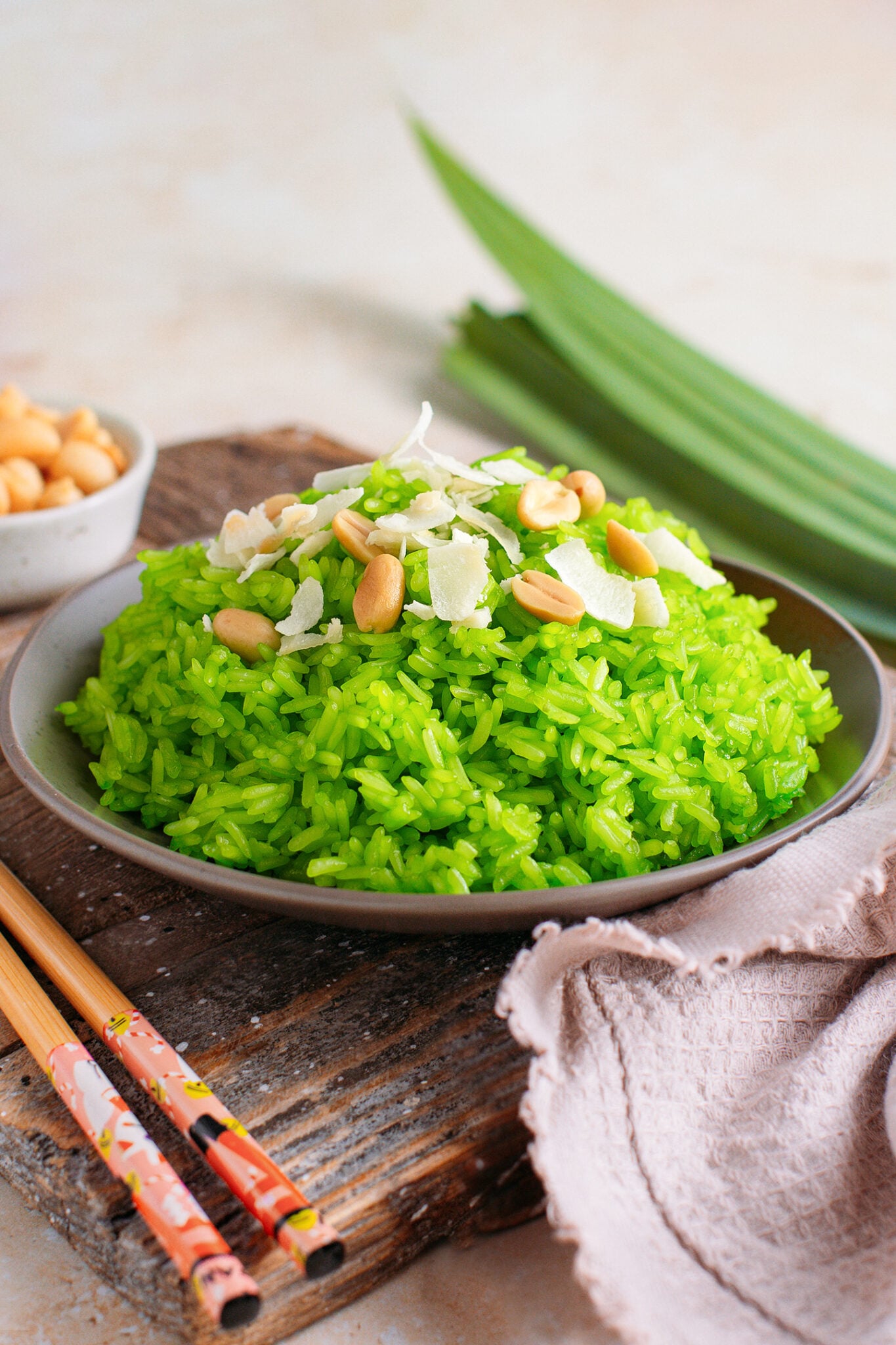 Pandan Sticky Rice (Xôi Lá Dứa) - Full of Plants