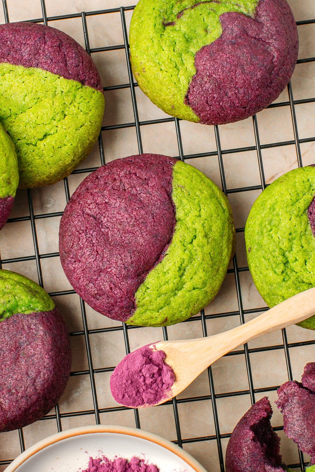 Ube Pandan Cookies (Soft & Chewy) - Full of Plants
